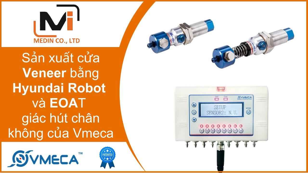 Tự động tải và cắt tấm Veneer cho nhà sản xuất cửa với Hyundai Robot và EOAT cùng bơm chân không ...